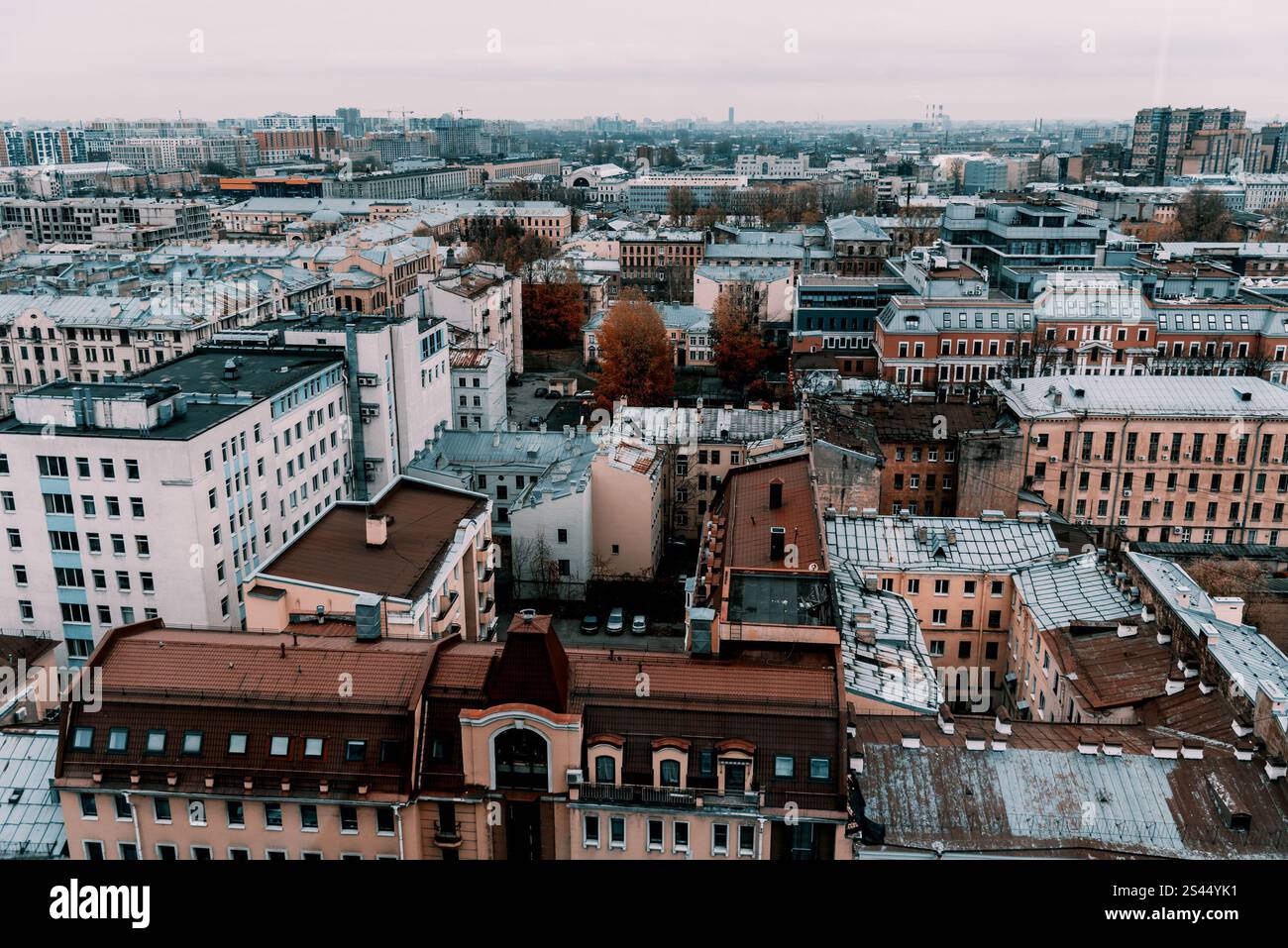 Residential town buildings, city landscape, modern urban downtown ...