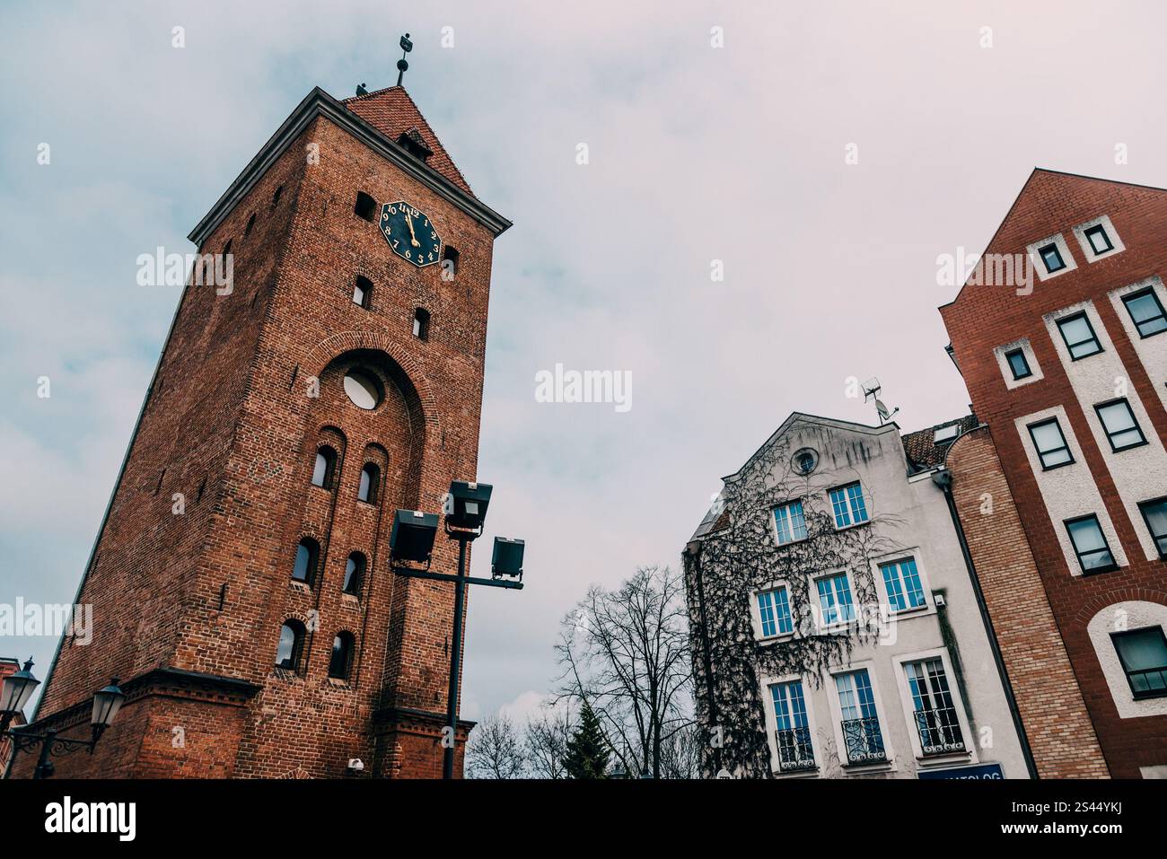 Residential town buildings, city landscape, modern urban downtown ...