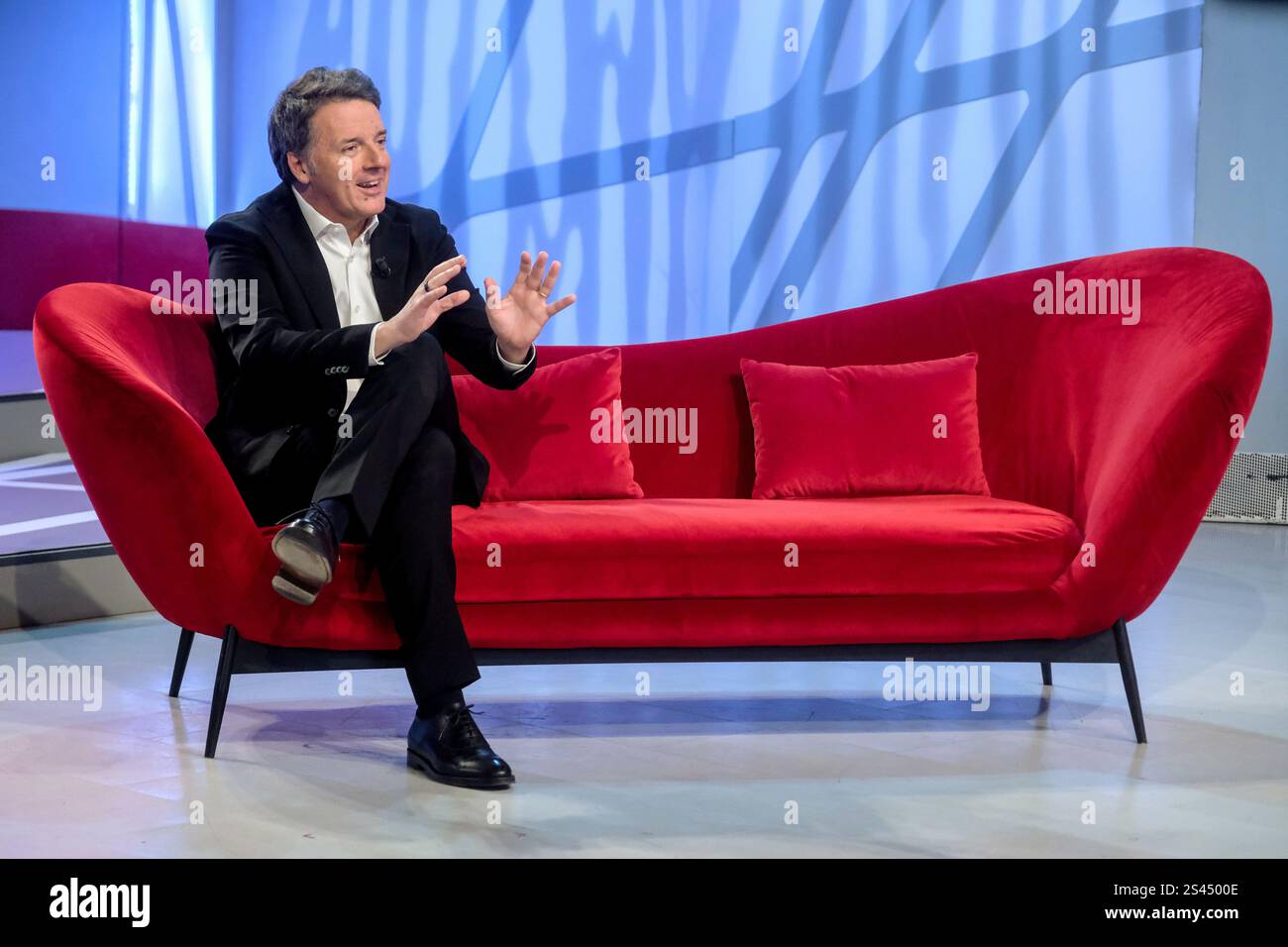 Roma, Italia. 10th Jan, 2025. Matteo Renzi IV ospite della trasmissione ...