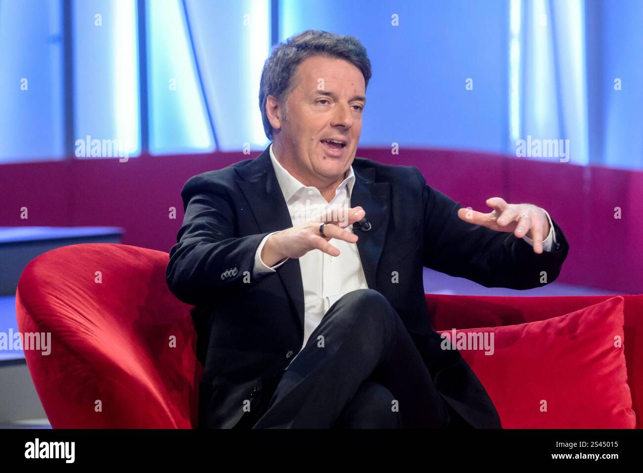 Roma, Italia. 10th Jan, 2025. Matteo Renzi IV ospite della trasmissione ...