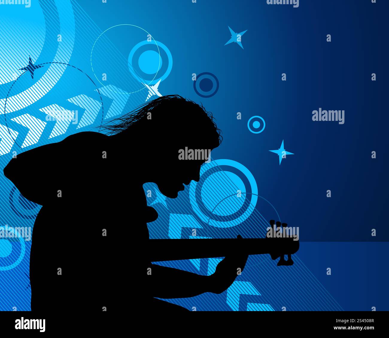 Rock group singers theme. Vector illustration for design use Stock ...