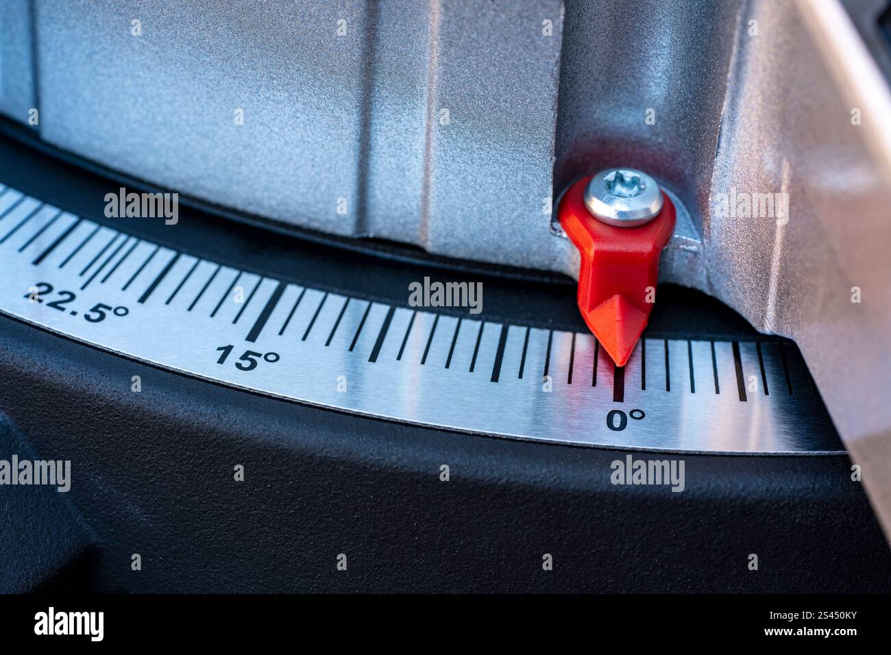 Metal scale with degrees for measuring the angle of cutting wood ...