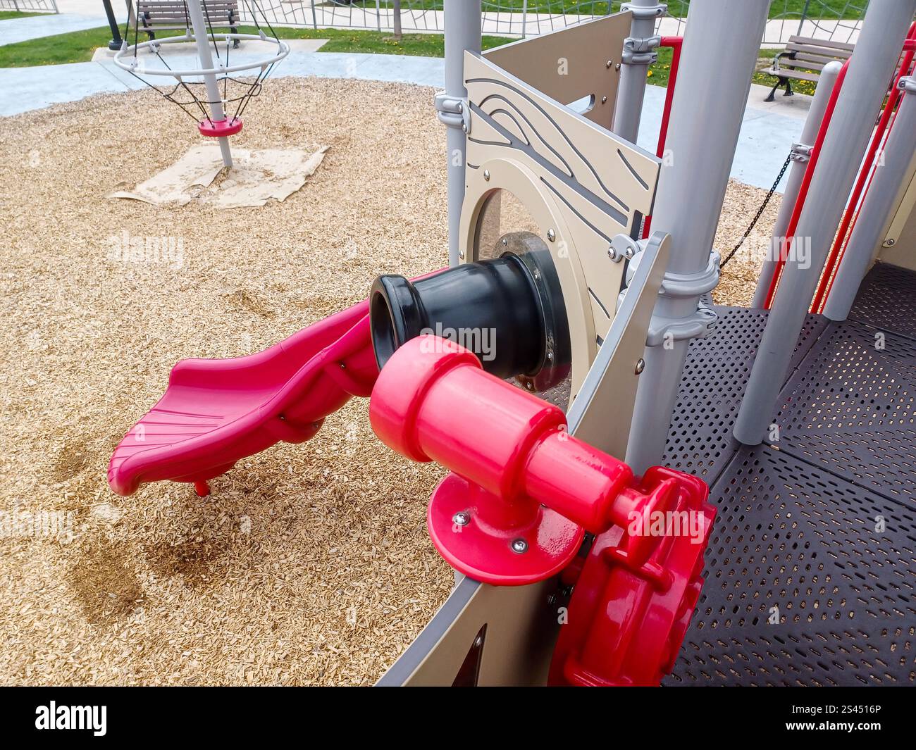 Toronto, Ontario, Canada - July 2, 2024: View at Children playground in ...
