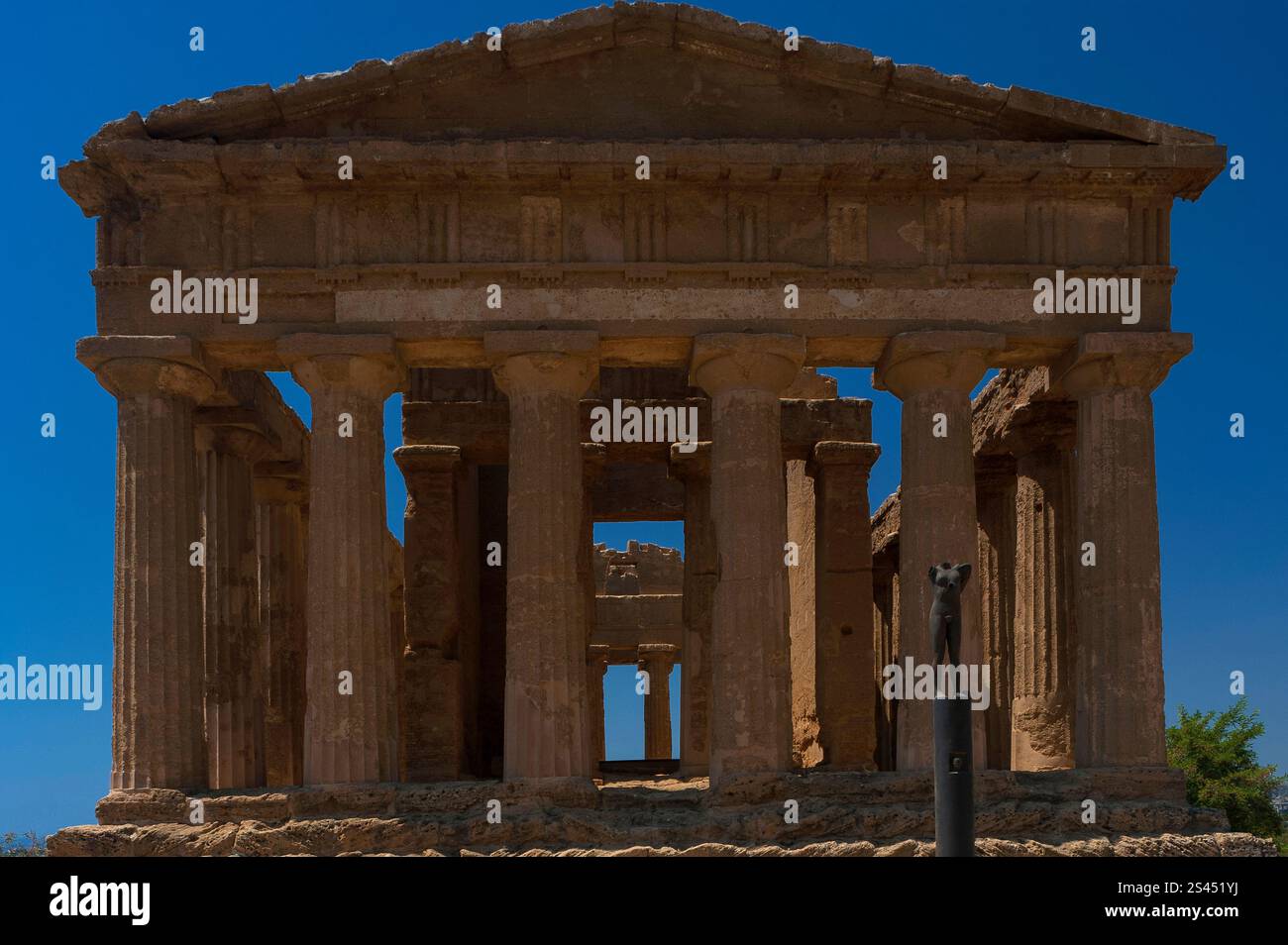 One of the best preserved Doric temples, the Temple of Concordia, in ...