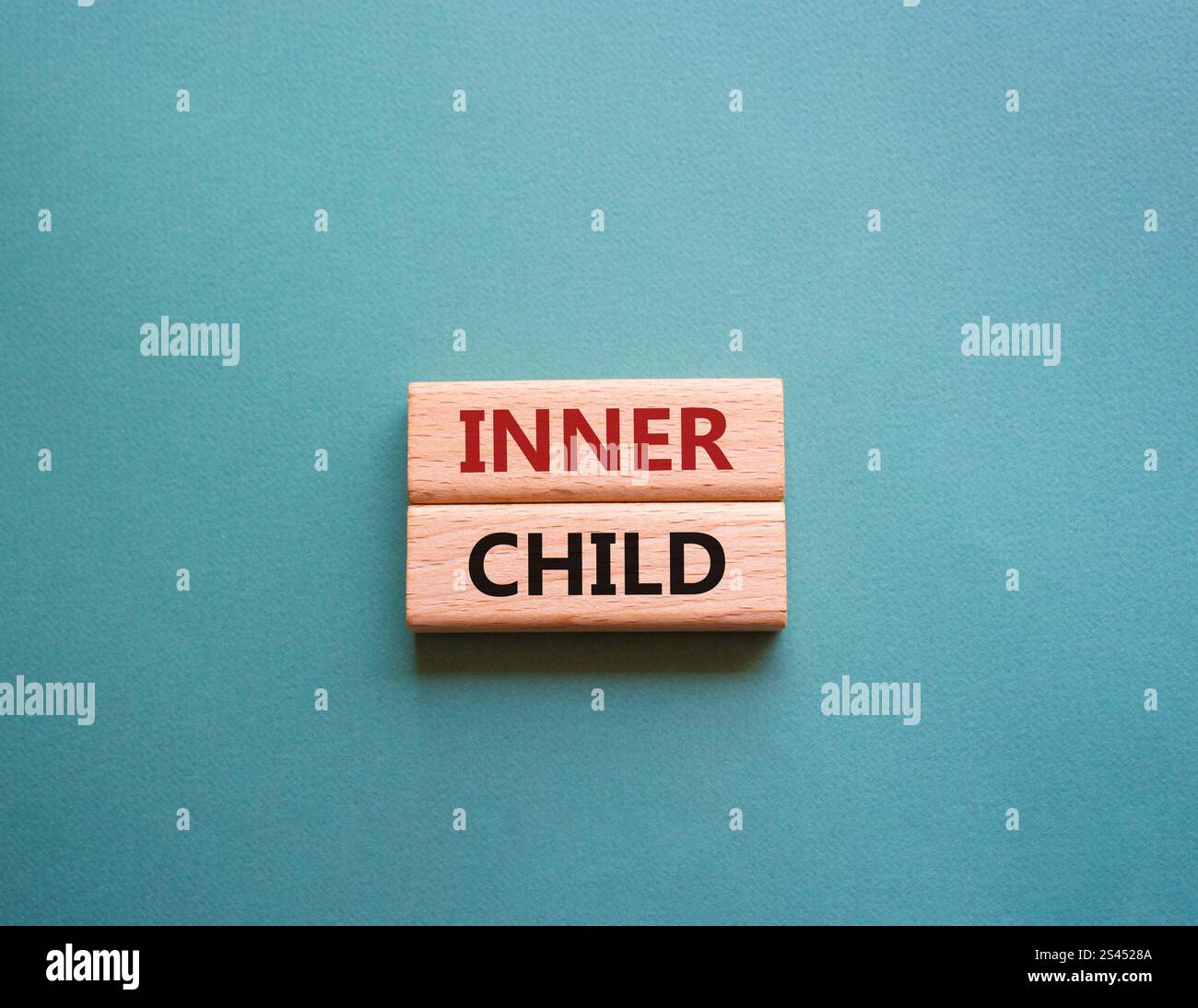 Inner Child symbol. Wooden blocks with words Inner Child. Beautiful ...