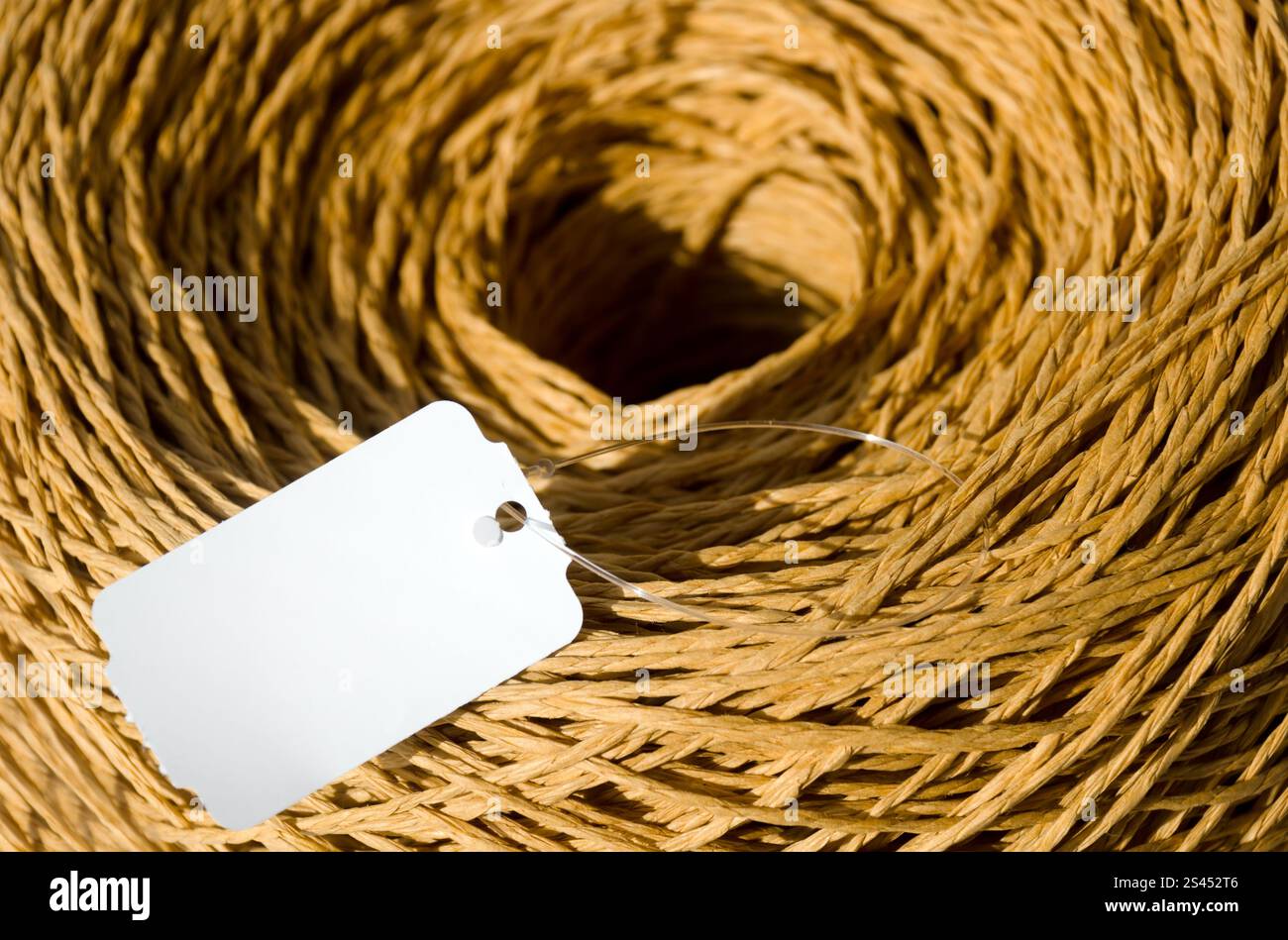 Mustard colored raffia. Eco material for handmade work Stock Photo - Alamy