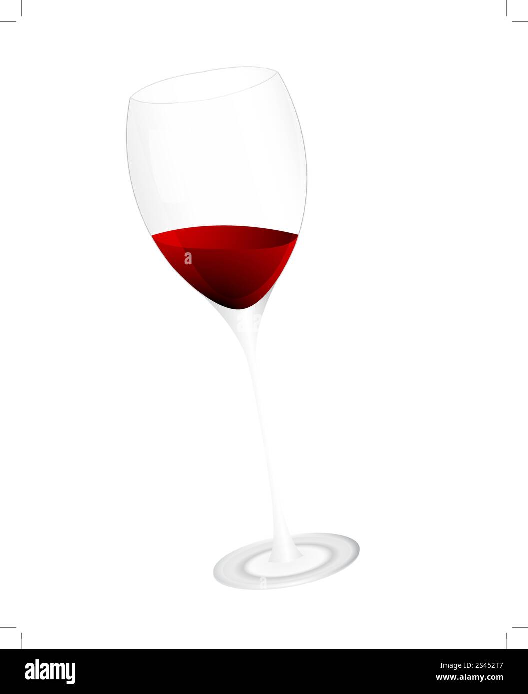 Vector illustration of wine glass for design use Stock Vector Image ...