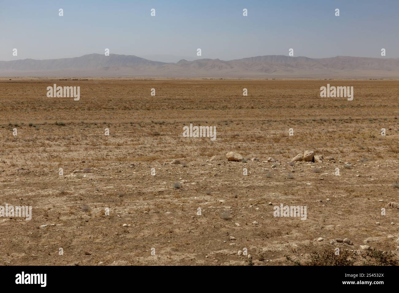 Vast arid terrain stretches across Kunduz Province, showcasing ...