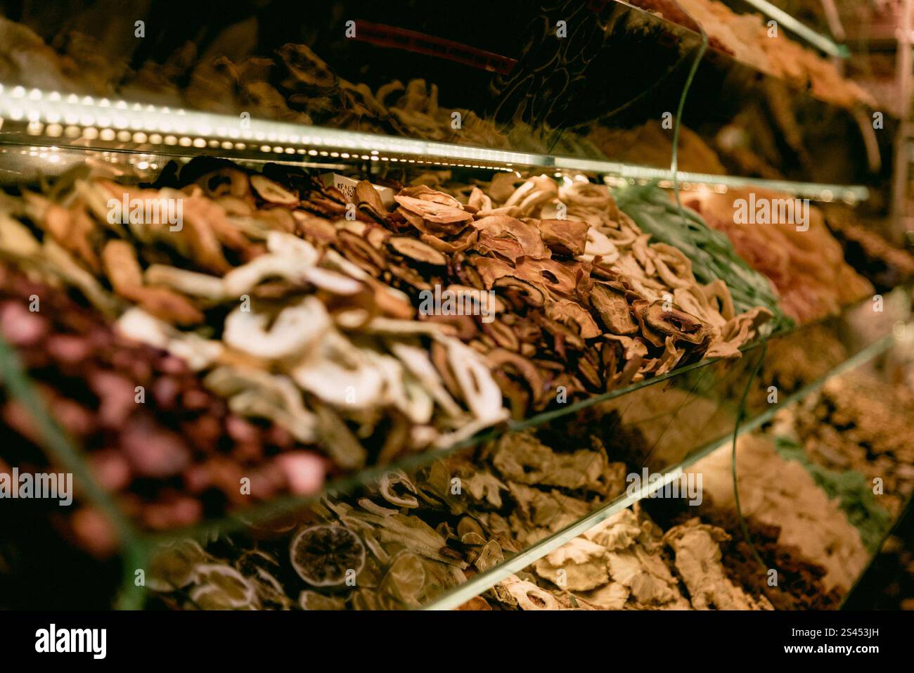 Eastern Market sells traditional food and spices, goods are in boxes in ...
