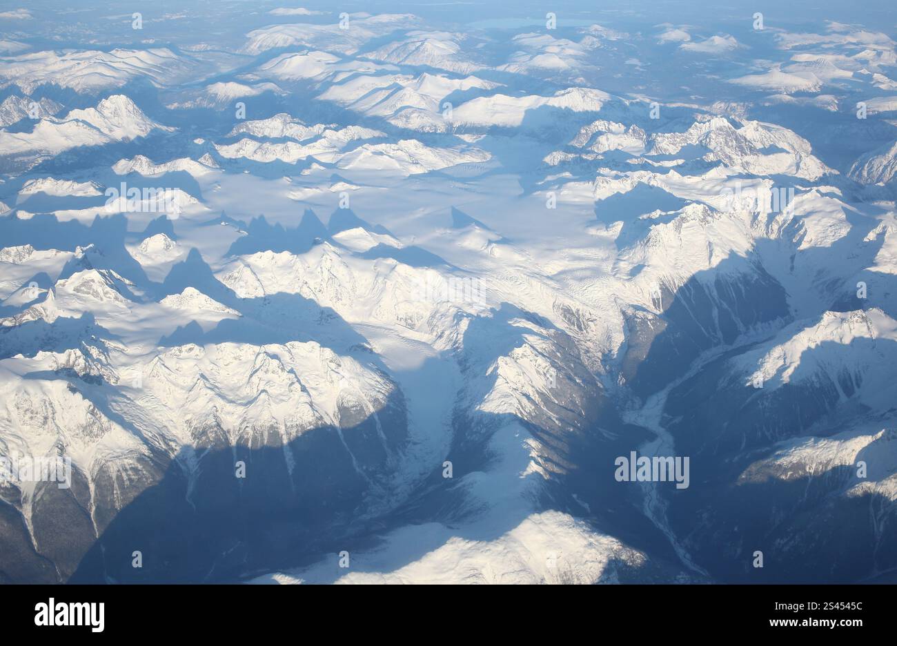 Above Pacific northwest, views from the plane Stock Photo - Alamy