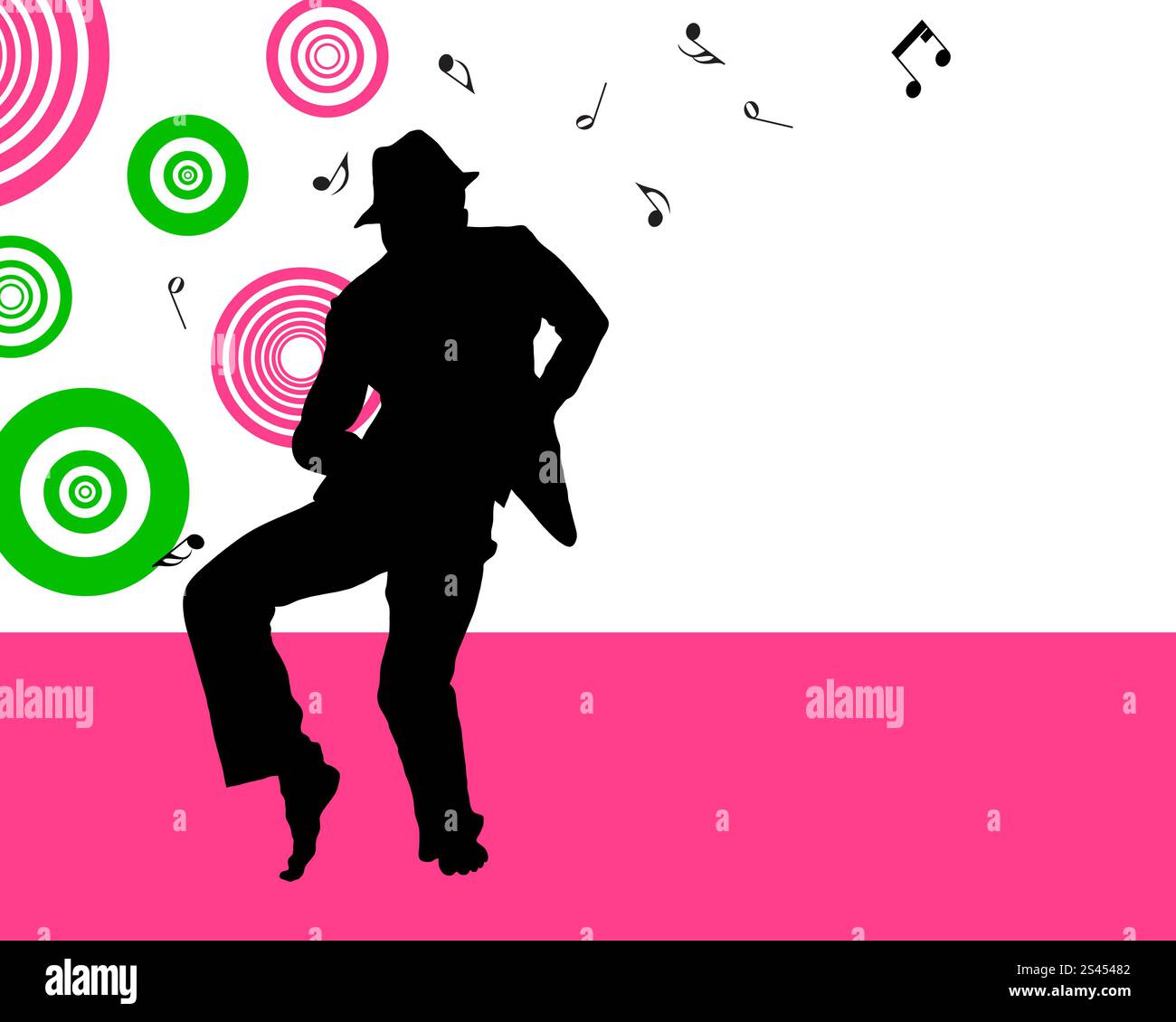 Disco dancer. Vector illustration for design use Stock Vector Image ...