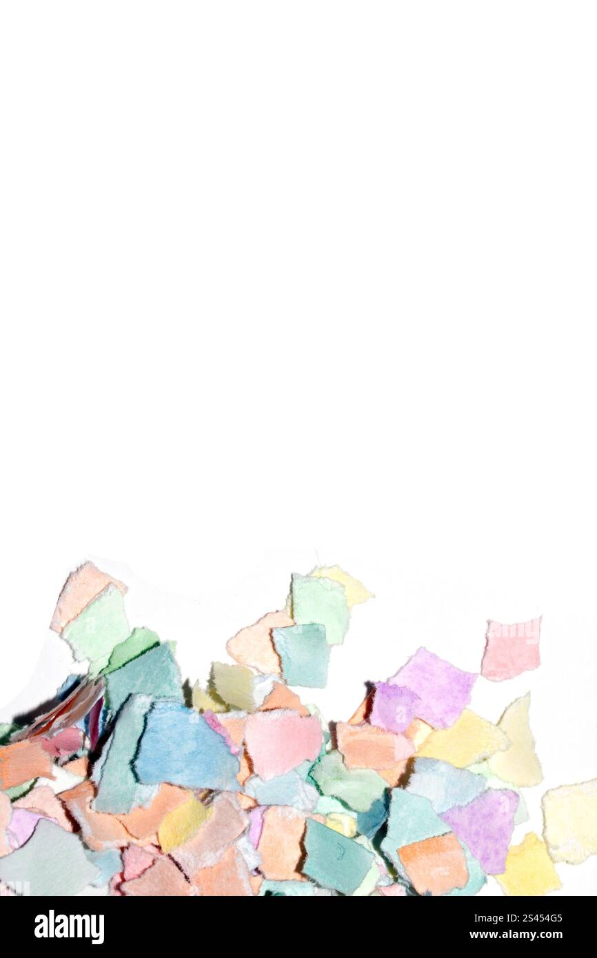Torn Paper Layers Little Rainbow Confetti Colour Delicate Abstract ...