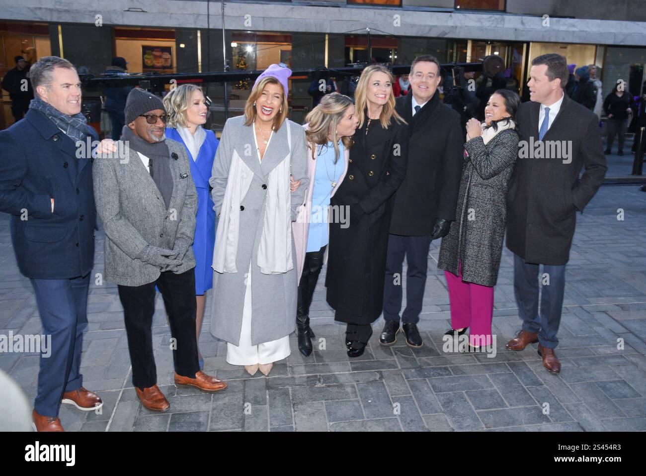 New York, USA. 10th Jan, 2025. (L-R) Peter Alexander, Al Roker, Dylan ...
