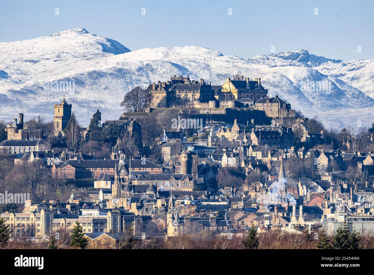 Bannockburn, United Kingdom. 10 January, 2025 Pictured: With the cold ...