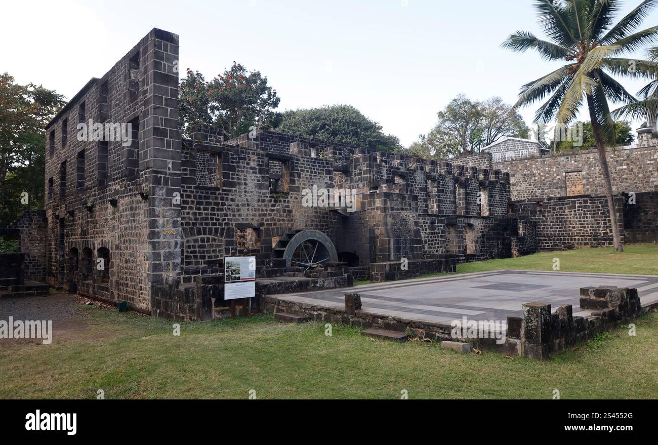 The historical ruins of Balaclava, Mauritius, Indian Ocean, Africa ...