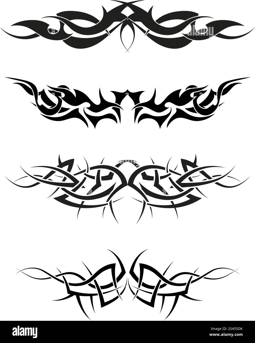 Patterns of tribal tattoo for design use Stock Vector Image & Art - Alamy