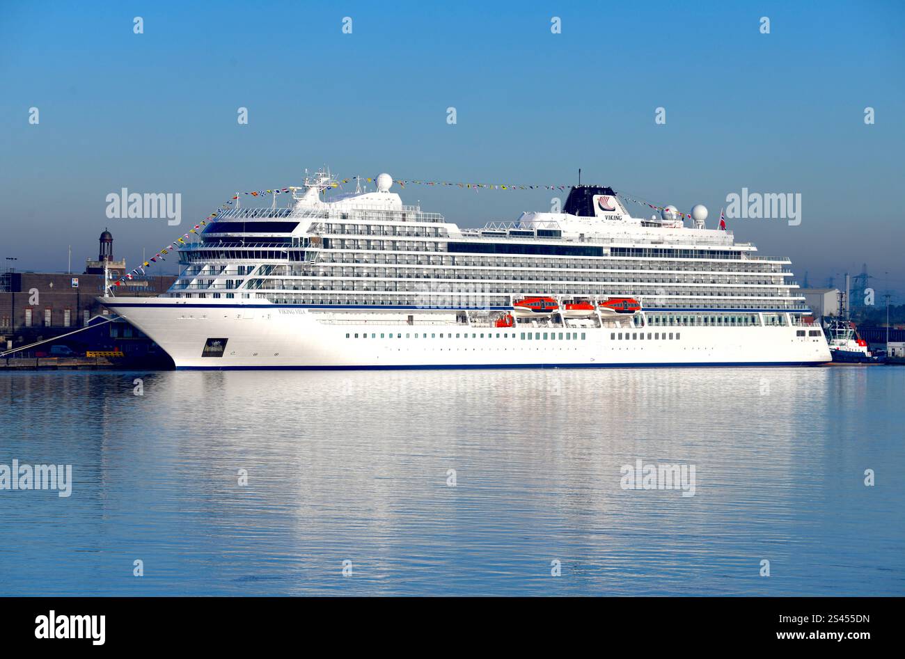 The latest addition to Viking’s fleet Viking Vela, making her maiden ...