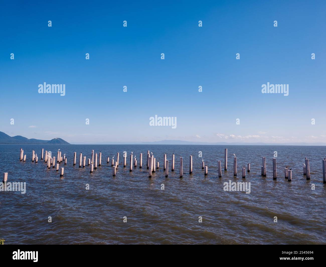 Lake Xolotlán from Walk of Students Viewpoint, Nicaragua Square ...