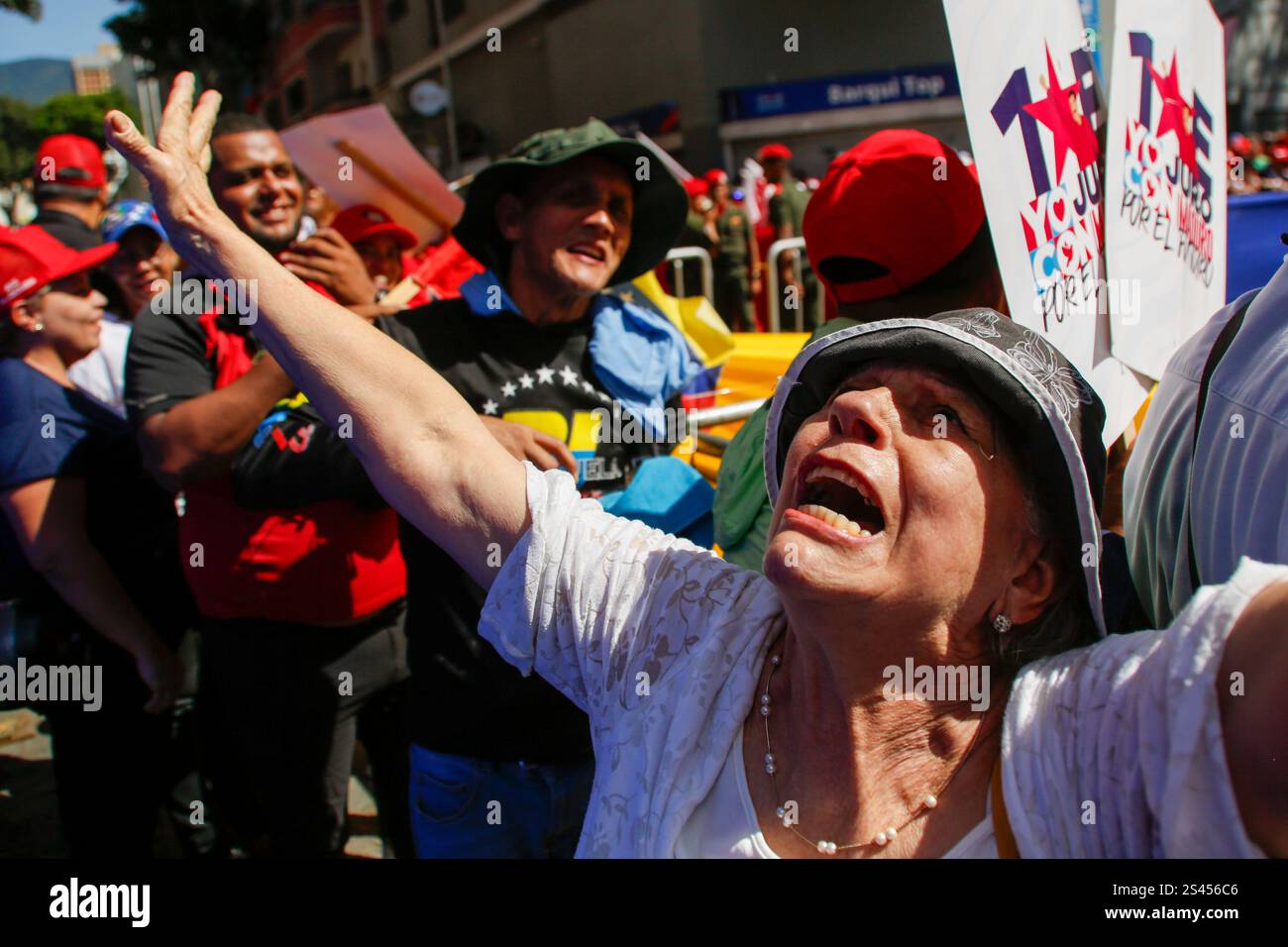 Government supporters gather outside the National Assembly during the ...