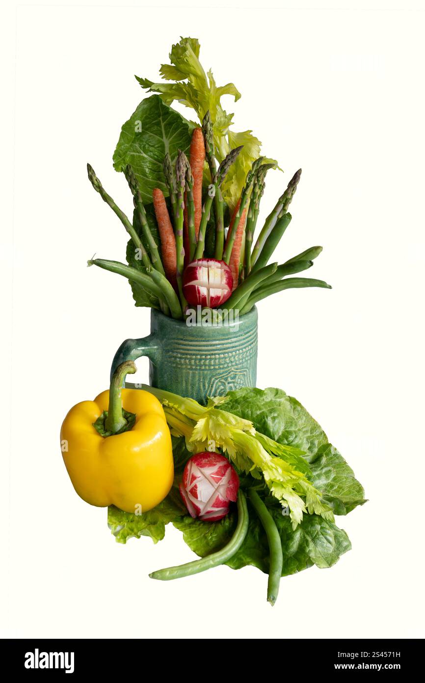 Radish arrangement Cut Out Stock Images & Pictures - Alamy
