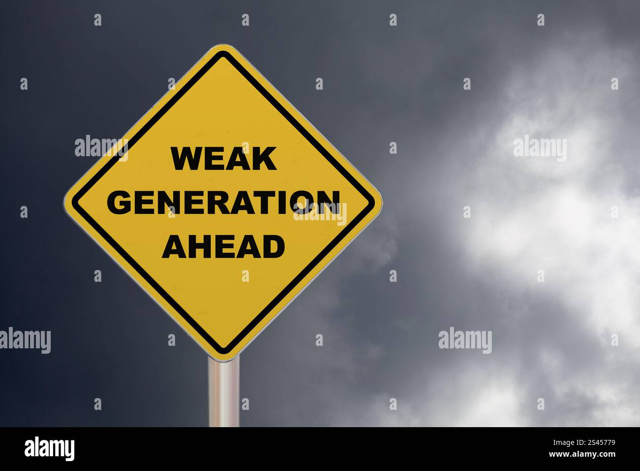 Diamond-shaped crossing sign with yellow background and black border ...