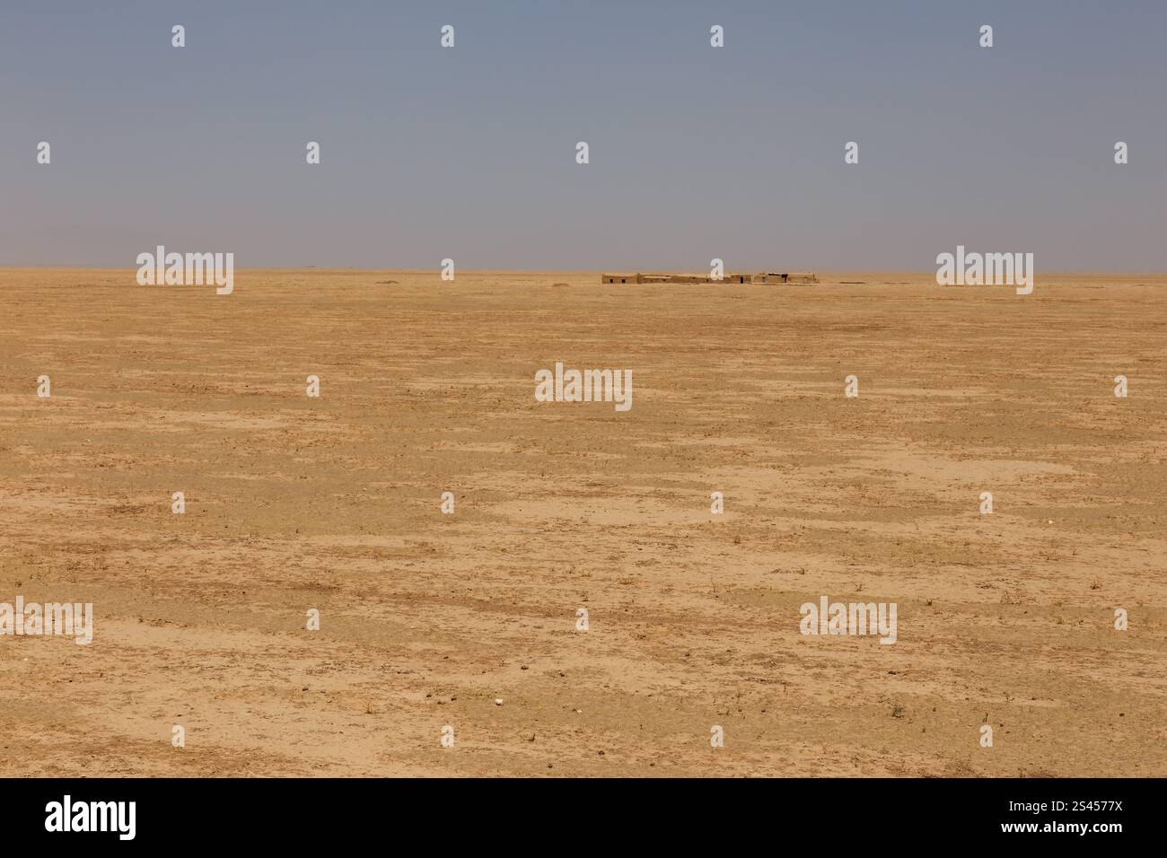 Vast arid terrain stretches across Kunduz Province, showcasing a dry ...