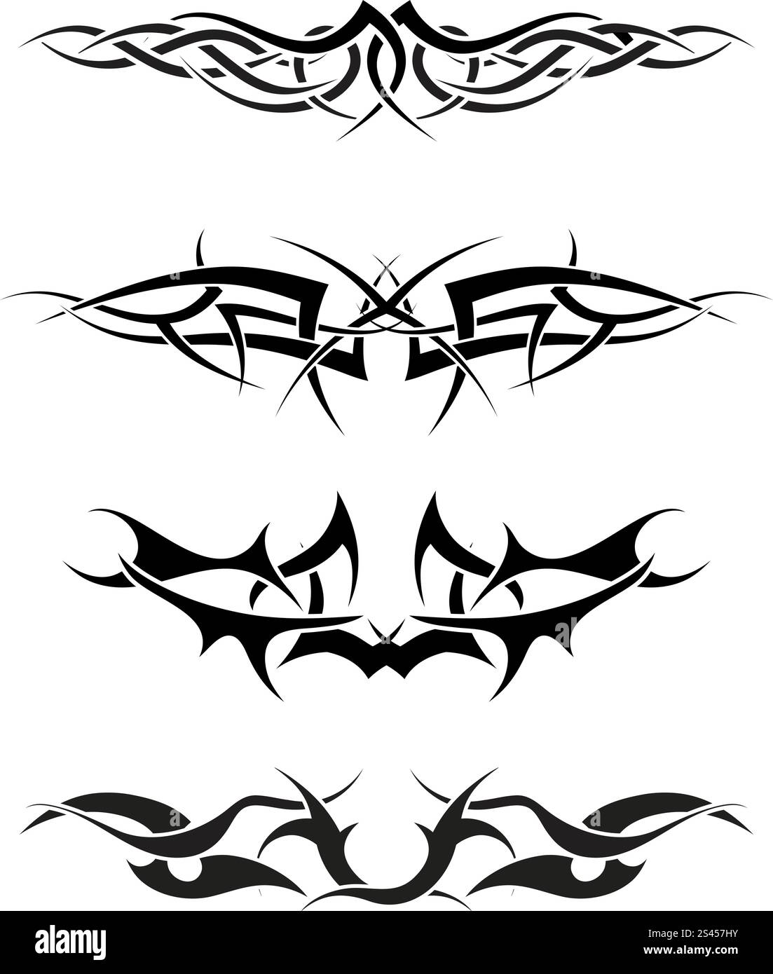 Patterns of tribal tattoo for design use Stock Vector Image & Art - Alamy