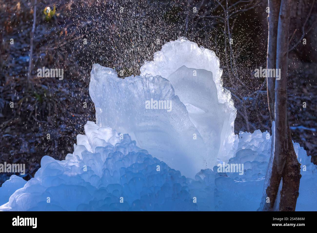 Light from the sun passing through blocks of ice Stock Photo - Alamy