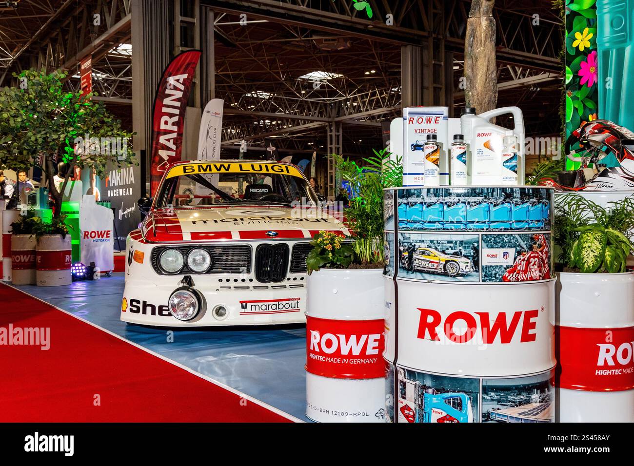 Birmingham, UK. 10th Jan, 2025. BMW car on the Rowe Oils stand at the ...