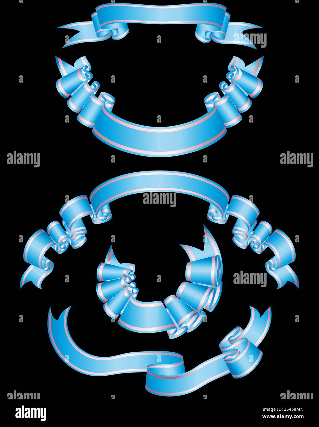 Set of different vector ribbons for design use Stock Vector Image & Art ...