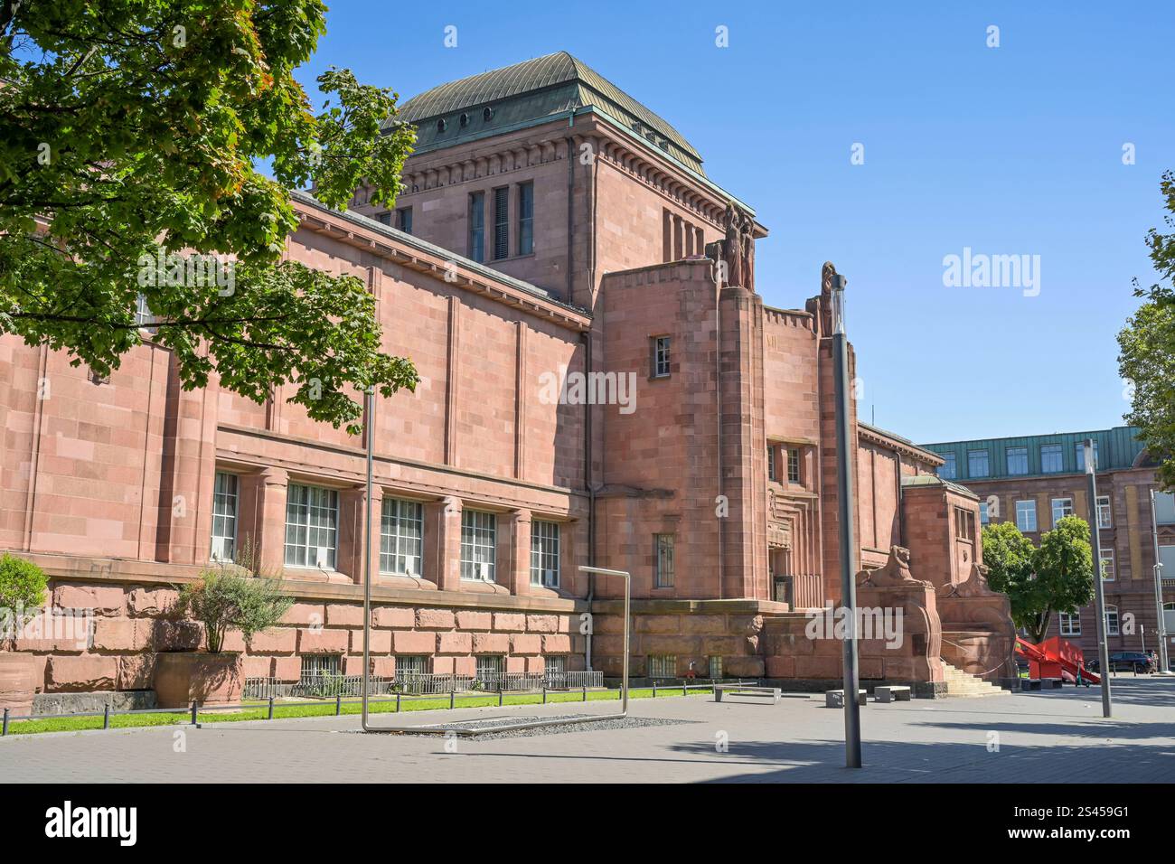 Altbau Billing-Bau der Kunsthalle, Moltkestraße, Mannheim, Baden ...