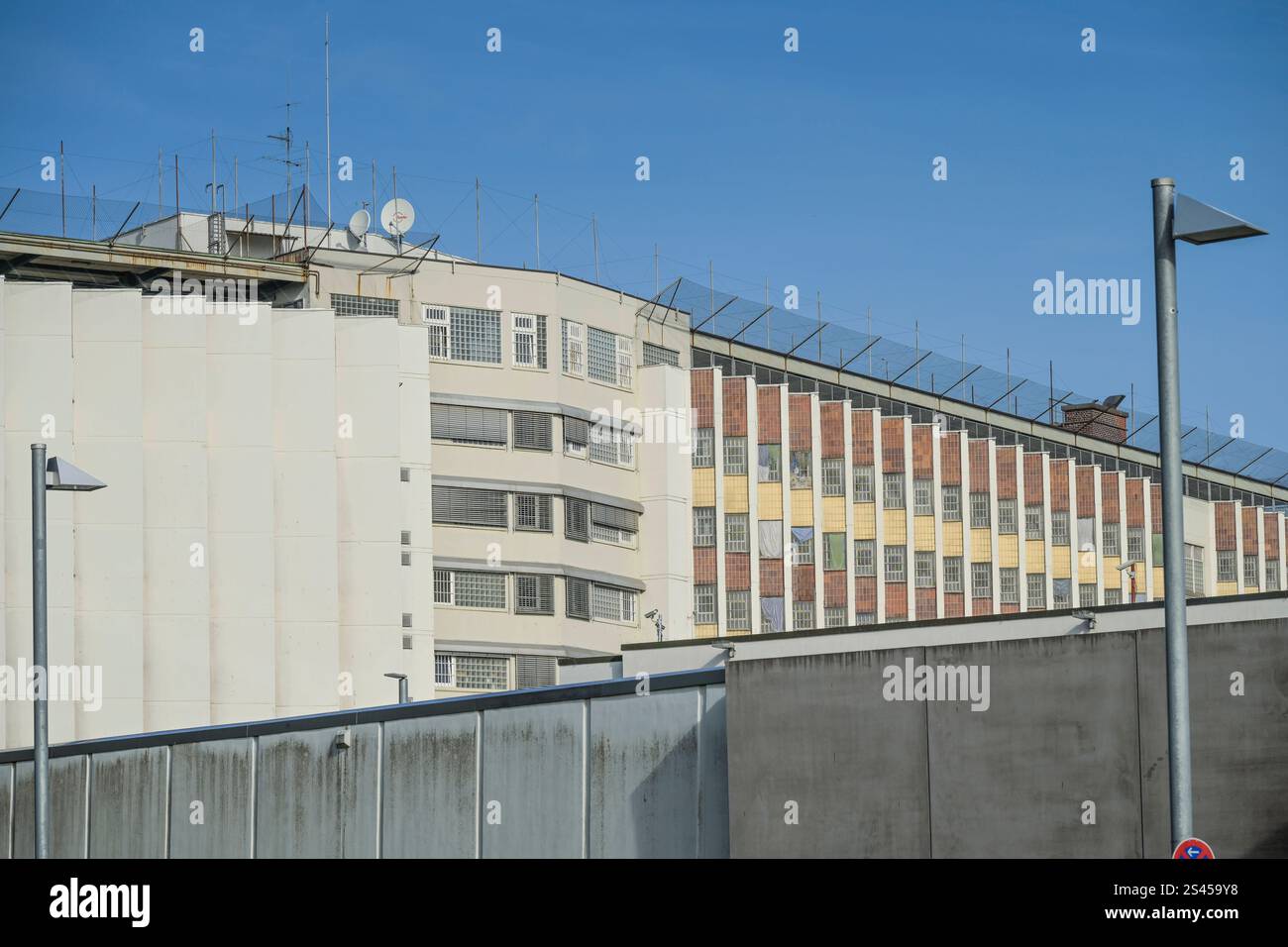 Mauer, Zellentrakt, Justizvollzugsanstalt, Asperger Straße, Stammheim ...