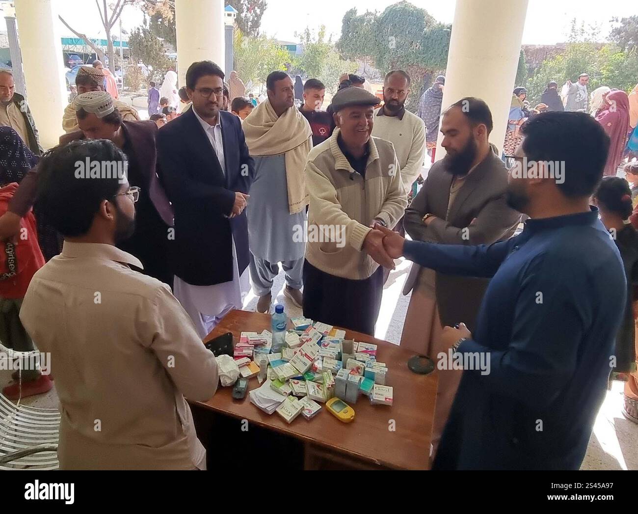 Tribal Leader, Ahmed Khan Achakzai visiting the Free Medical Camp ...