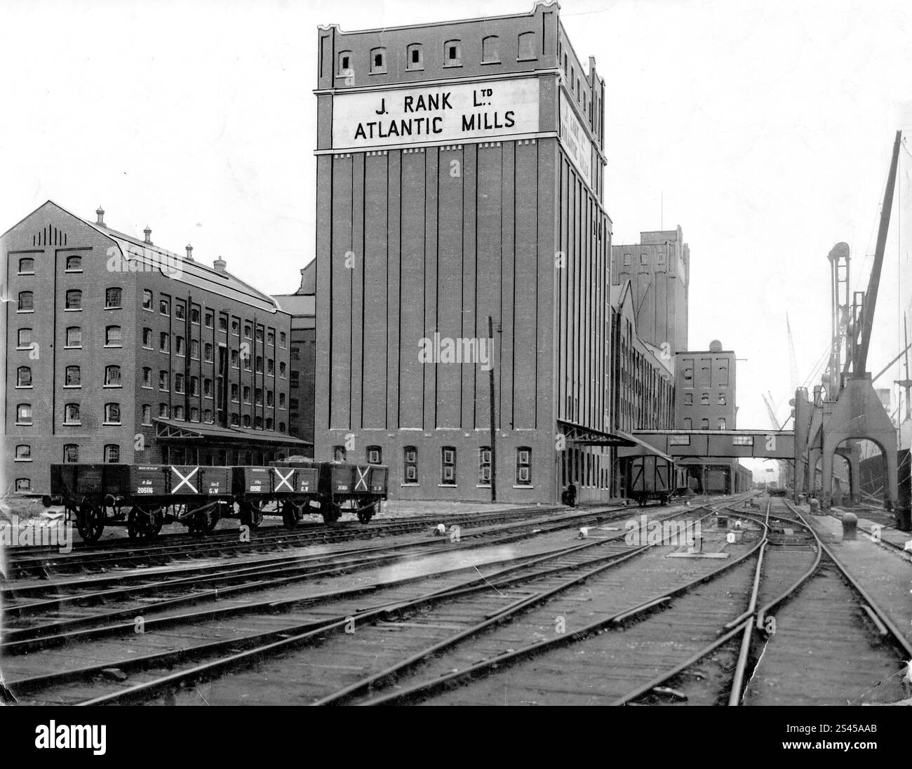 J Rank Ltd built the Atlantic Mills on Barry Docks in 1904 to turn ...