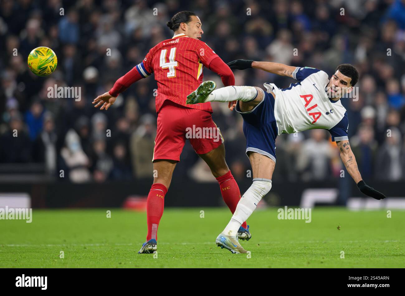 London, UK. 08th Jan, 2025. Tottenham Hotspur v Liverpool - Carabao Cup ...