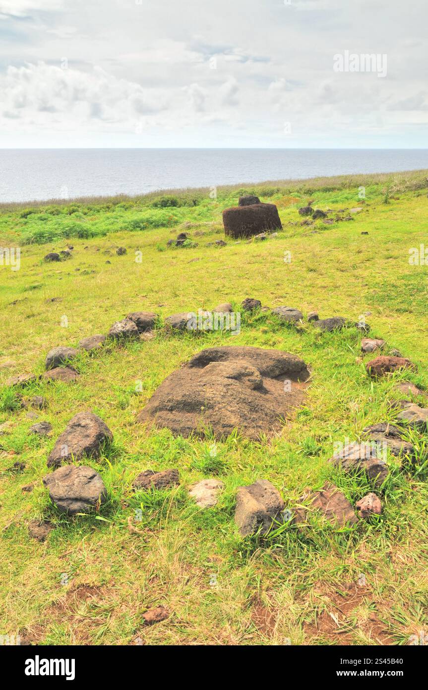Ahu Vinapu archaeological site on Rapa Nui (Easter Island) in Eastern ...