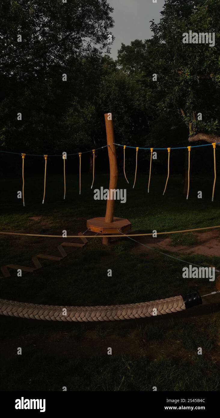 Wooden obstacle course hi-res stock photography and images - Alamy