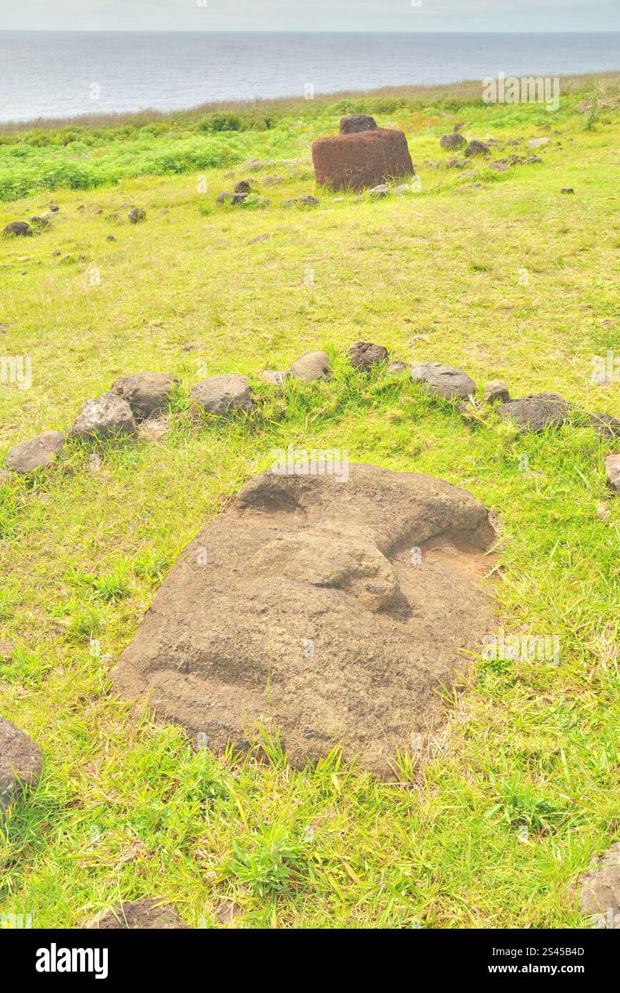Ahu Vinapu archaeological site on Rapa Nui (Easter Island) in Eastern ...
