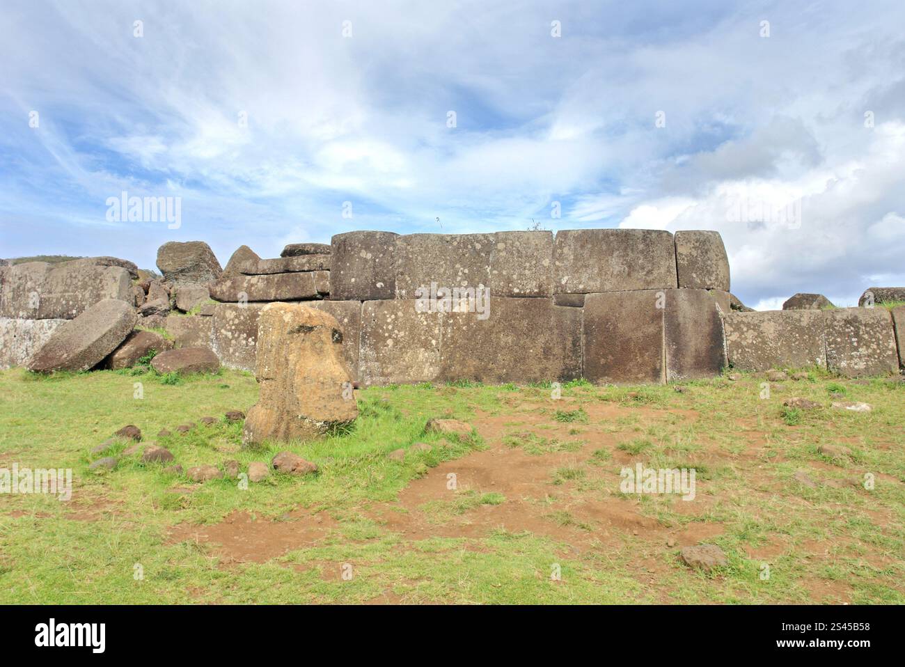 Ahu Vinapu archaeological site on Rapa Nui (Easter Island) in Eastern ...