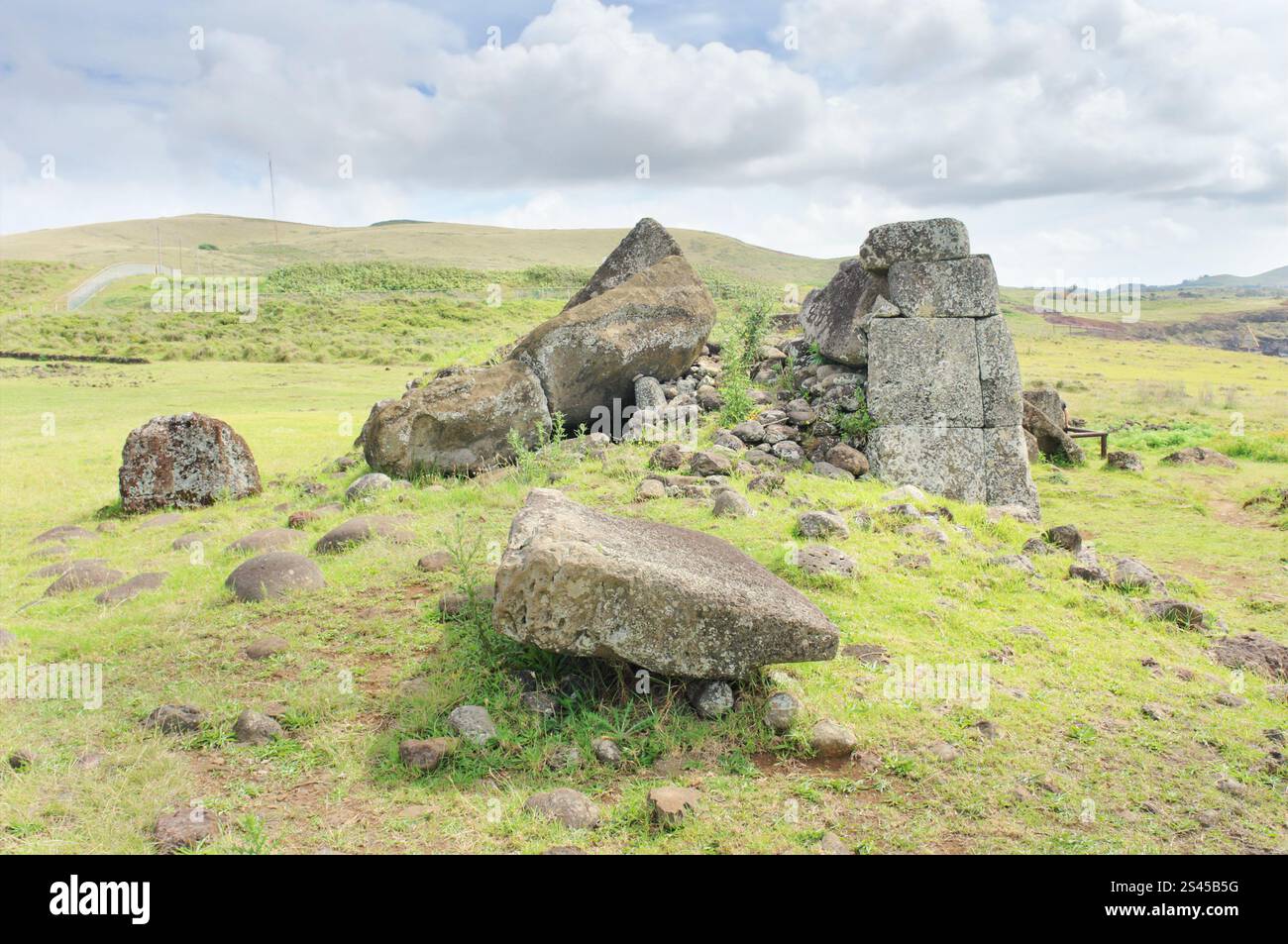 Ahu Vinapu archaeological site on Rapa Nui (Easter Island) in Eastern ...