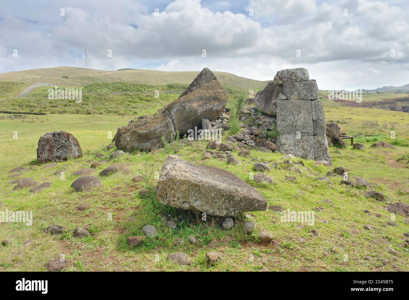 Ahu Vinapu archaeological site on Rapa Nui (Easter Island) in Eastern ...
