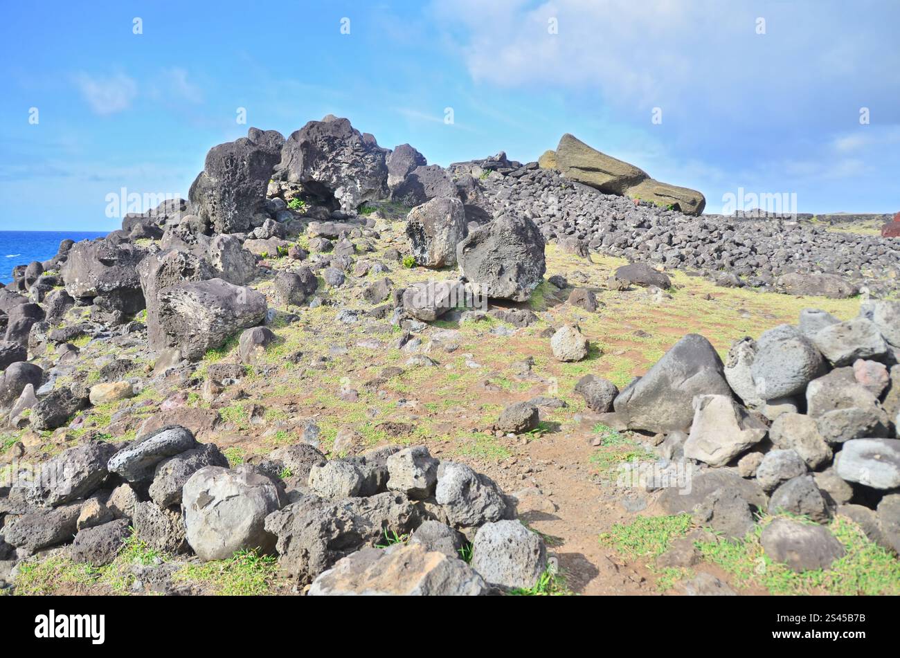 Ahu Vinapu archaeological site on Rapa Nui (Easter Island) in Eastern ...