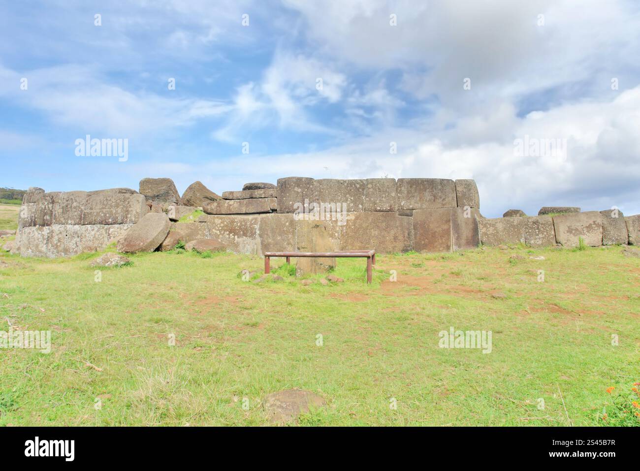 Ahu Vinapu archaeological site on Rapa Nui (Easter Island) in Eastern ...