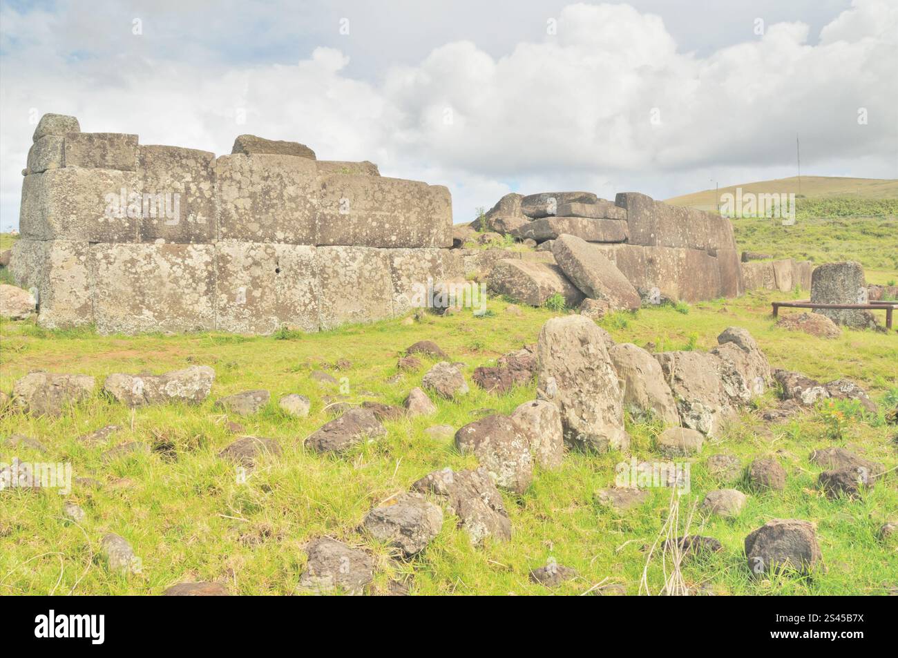 Ahu Vinapu archaeological site on Rapa Nui (Easter Island) in Eastern ...