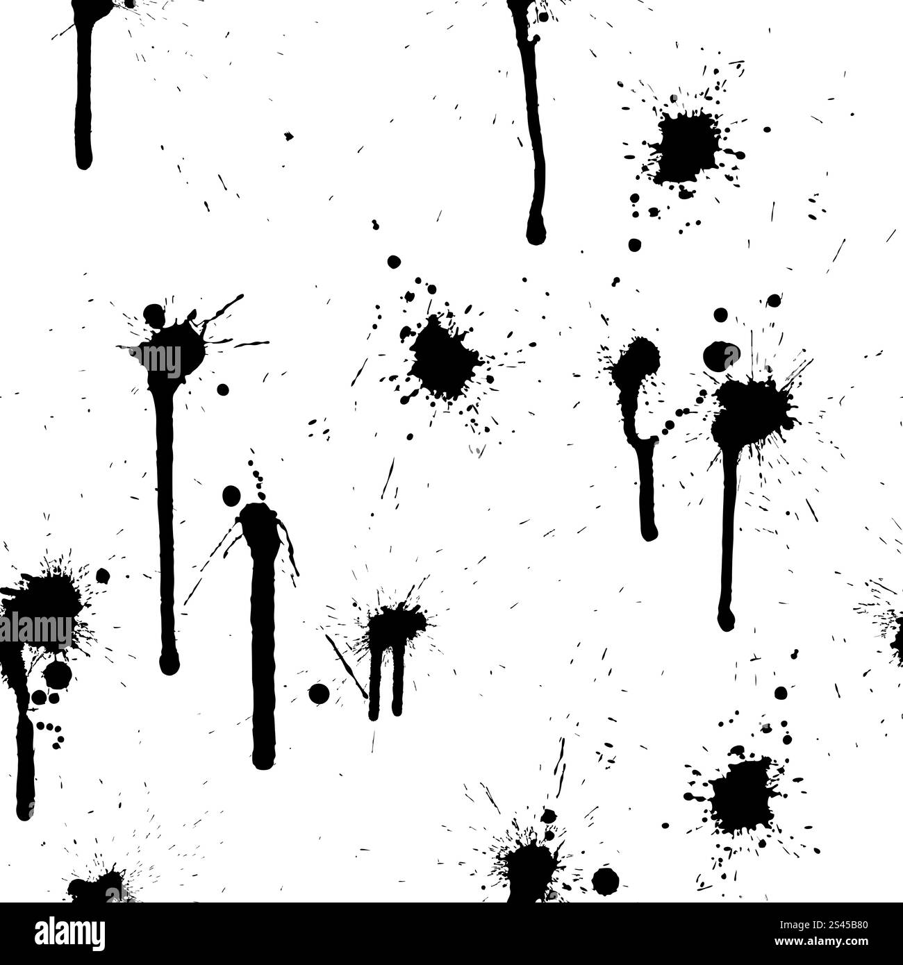 Abstract grunge vector seamless pattern. For easy making seamless ...