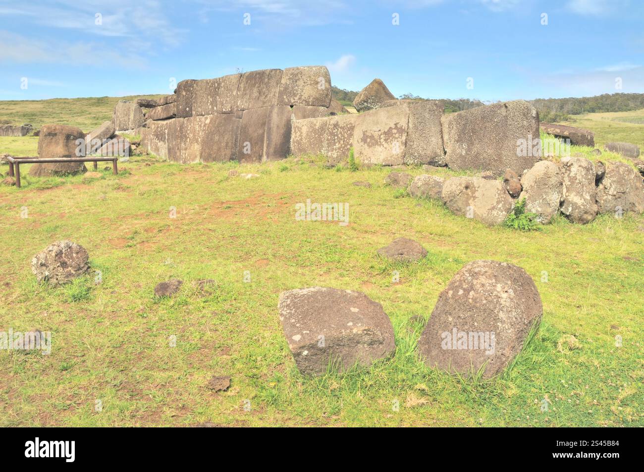 Ahu Vinapu archaeological site on Rapa Nui (Easter Island) in Eastern ...