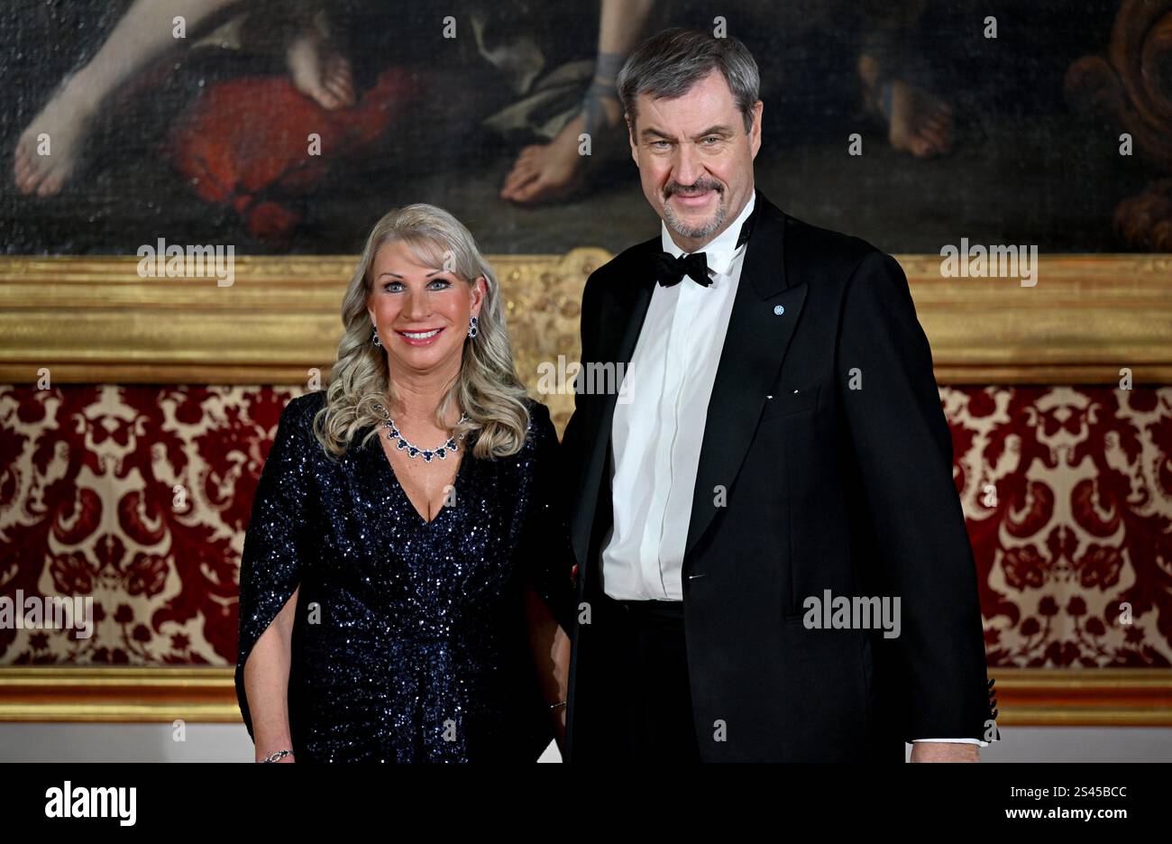 Munich, Germany. 10th Jan, 2025. Bavarian Prime Minister Markus Söder ...