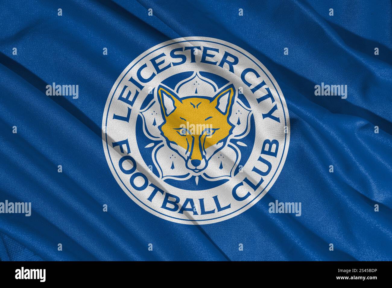 pringsewu, lampung january 11, 2025; closeup of Leicester City football ...