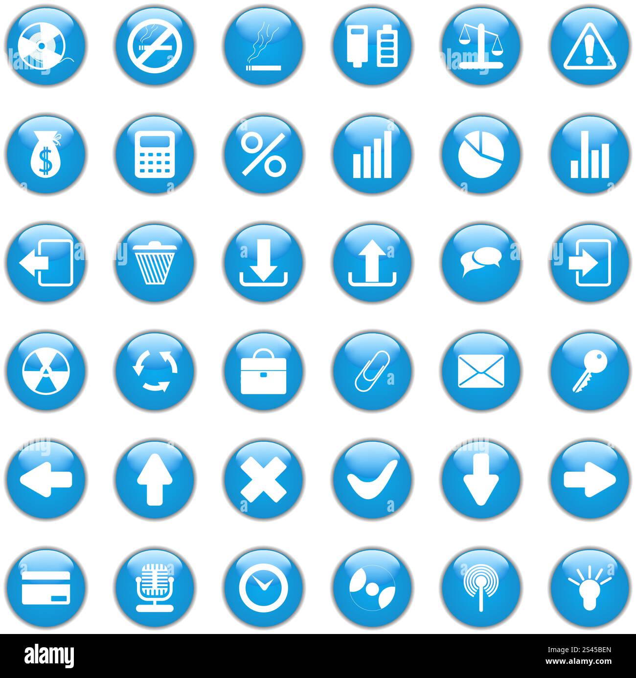 New collection of different icons for using in web design. General ...