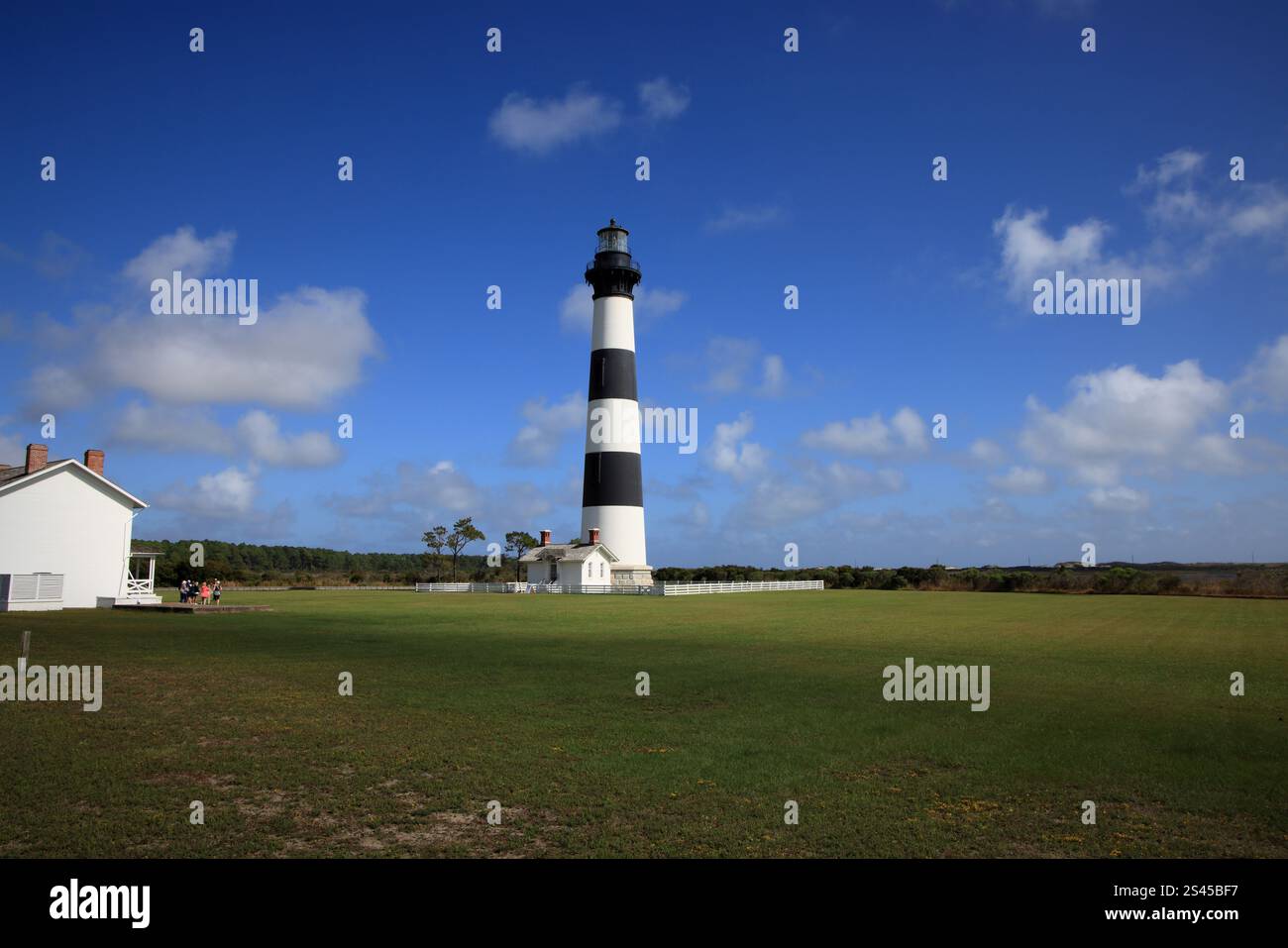 The Bodie Island Light Station is located at the northern end of Cape ...